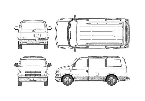 Chevy Van Outline